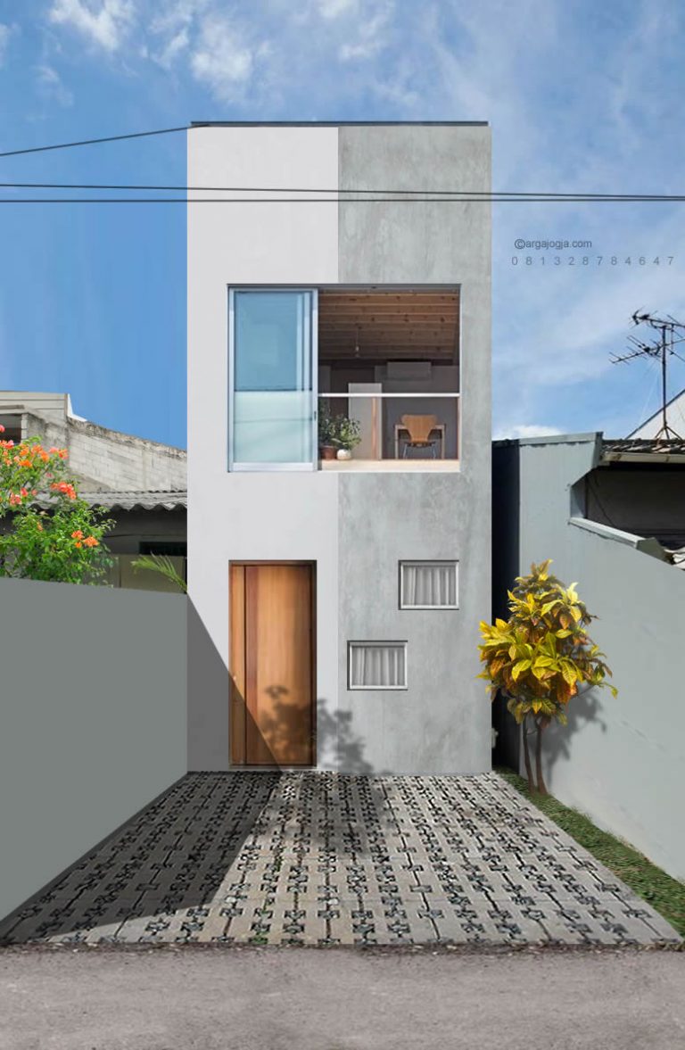 Desain Fasad Rumah Lebar 3 meter – Argajogja