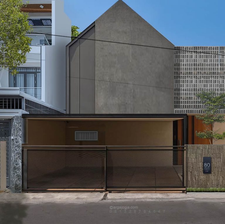 Desain Fasad Rumah Industrial Scandinavian Modern Minimalis: Kombinasi ...